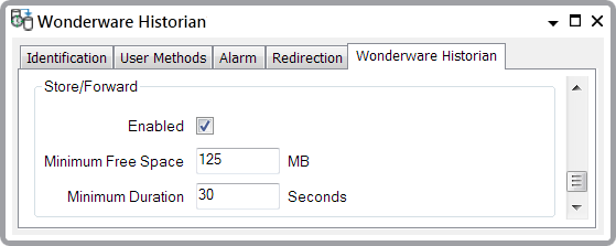 Wonderware Historian Driver Guide - Specify the HCAL Store-and-Forward Cache Properties ...